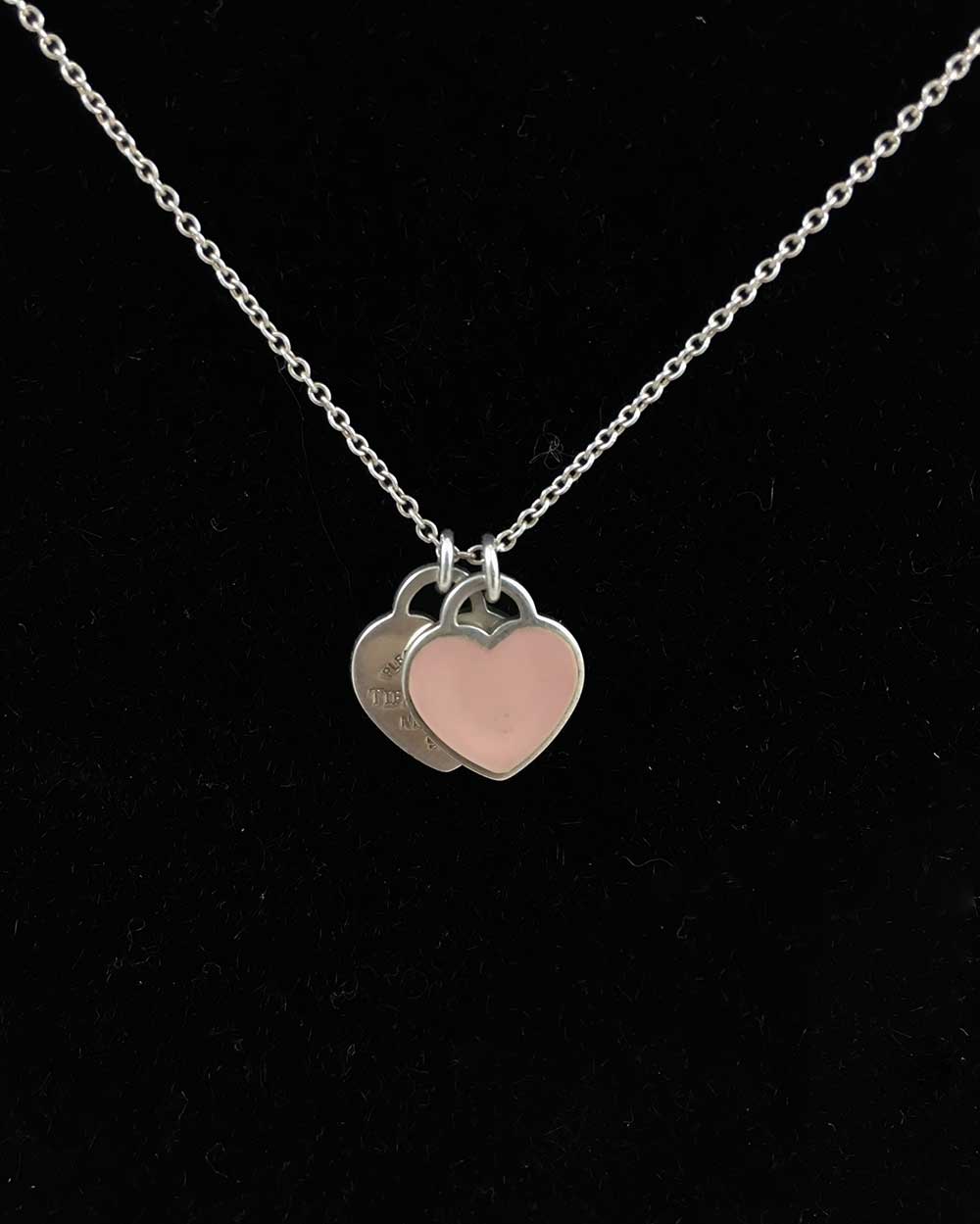 Colar Tiffany Two Hearts